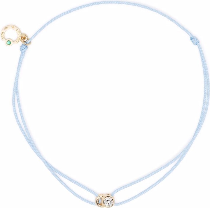 Courbet 18kt recycled yellow gold laboratory-grown diamond Let's Commit ...