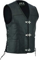 Biker Wears Men’s Motorbike Motorcycle Real Leather Button Side Laced ...