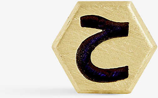 AMRIT JEWELLERY Arabic letter H 18ct yellow gold charm - ShopStyle ...