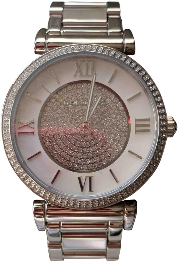 Michael Kors silver Steel Watches - ShopStyle Women's Fashion