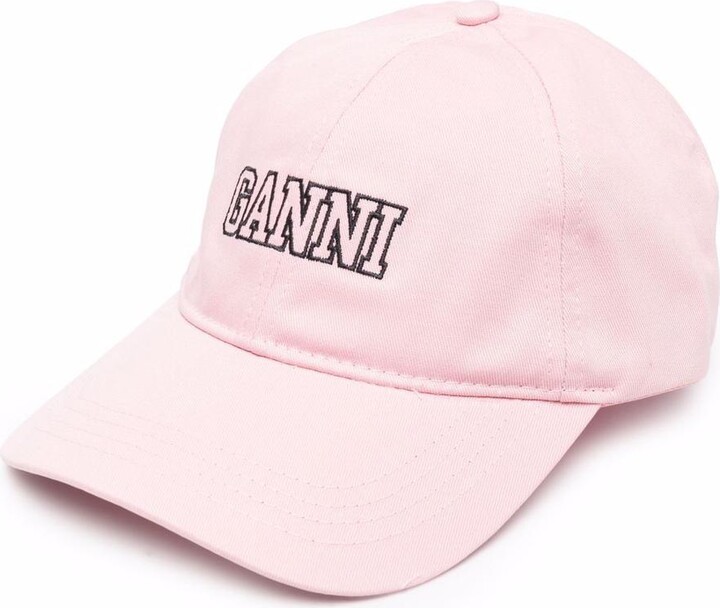 Ganni Cap with logo - ShopStyle Hats