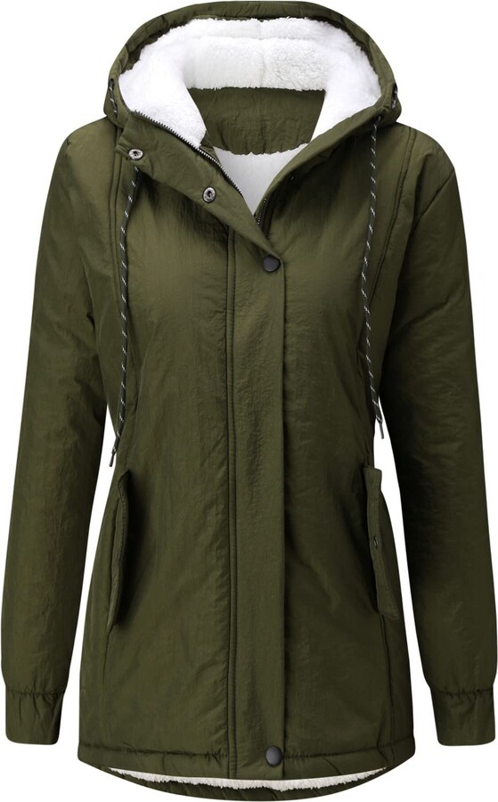 Generic Hooded Jacket Women's Waterproof Winter Parka Cotton Down ...