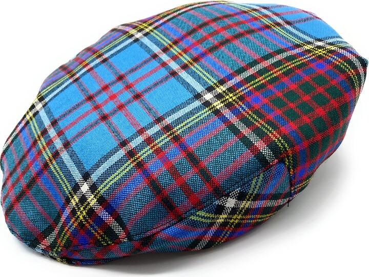 Highland Tweed Gents Pure Wool Anderson Tartan One Size Flat Cap - Made ...