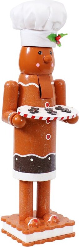 Sunnydaze Decor Rodney the Gingerbread Baker Indoor Nutcracker Statue ...