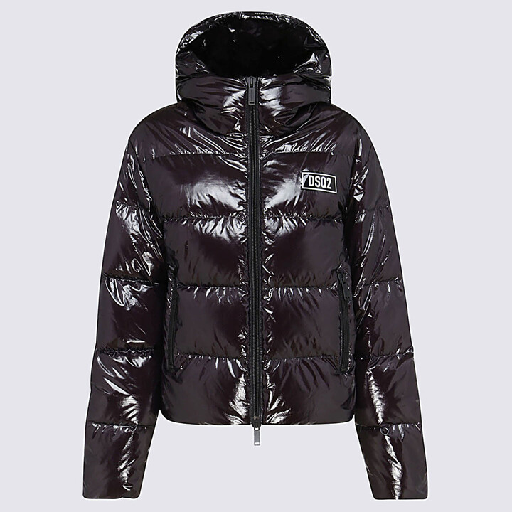 DSQUARED2 Black Down Jacket - ShopStyle
