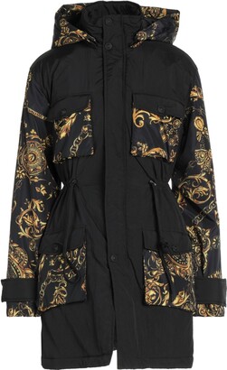 Versace La Greca print puffer jacket - ShopStyle