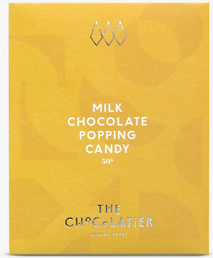 The Chocolatier Popping Candy Milk Chocolate bar 50g - ShopStyle Food ...