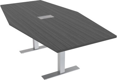 Skutchi Designs, Inc. 6X4 Hexagon Shaped Conference Table with T Bases ...