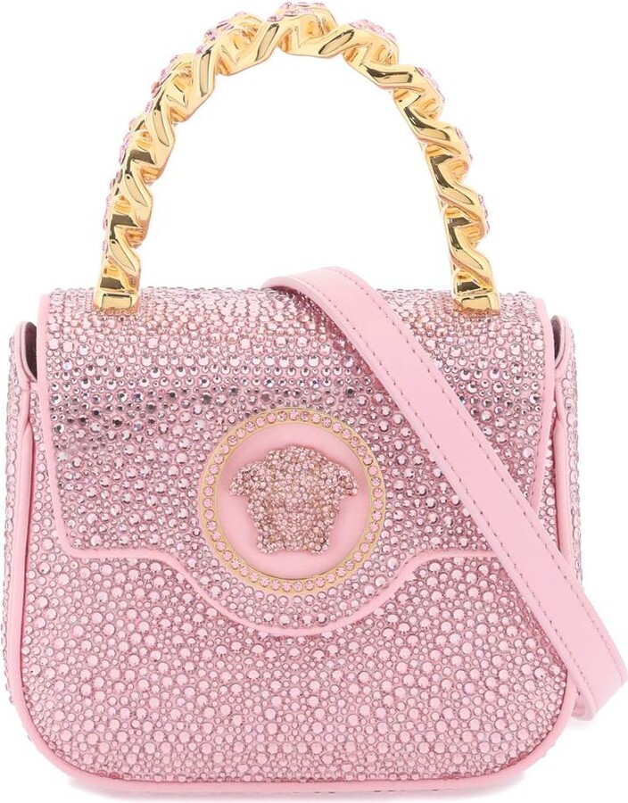 Versace la medusa handbag with crystals - ShopStyle Shoulder Bags
