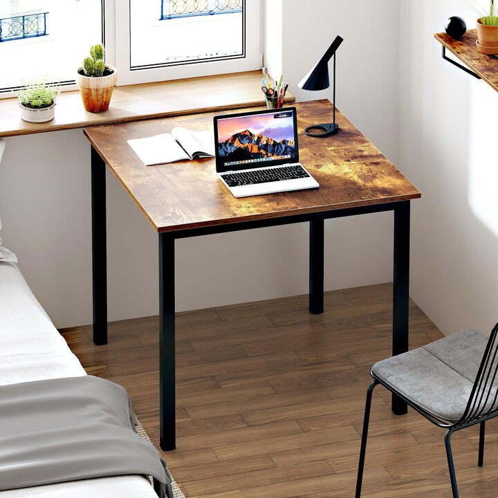 DlandHome Small Computer Desk for Home Office Activity Table Writing ...