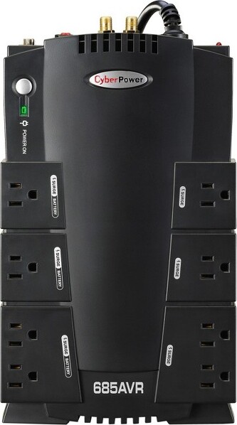 Cyber Power Systems CyberPower AVR 685VA UPS CP685AVR Surge Protectors ...