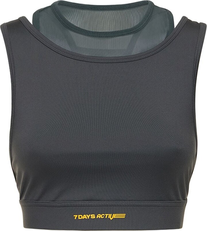 7 DAYS ACTIVE Layered Sanz bra - ShopStyle