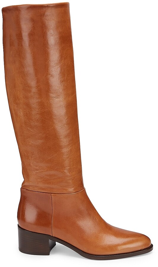 Prada Tall Leather Boots - ShopStyle