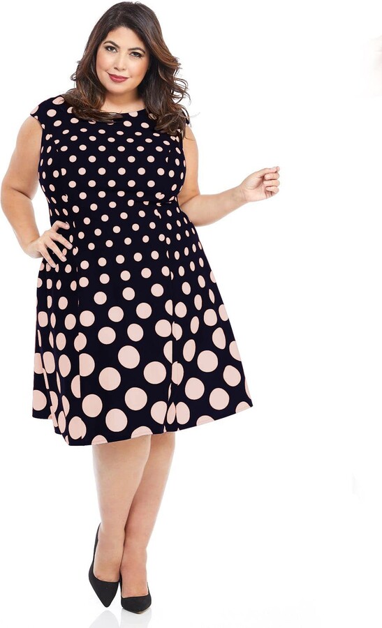 London Times Women's Plus Size Perfect Versatile Scuba Crepe Fit ...