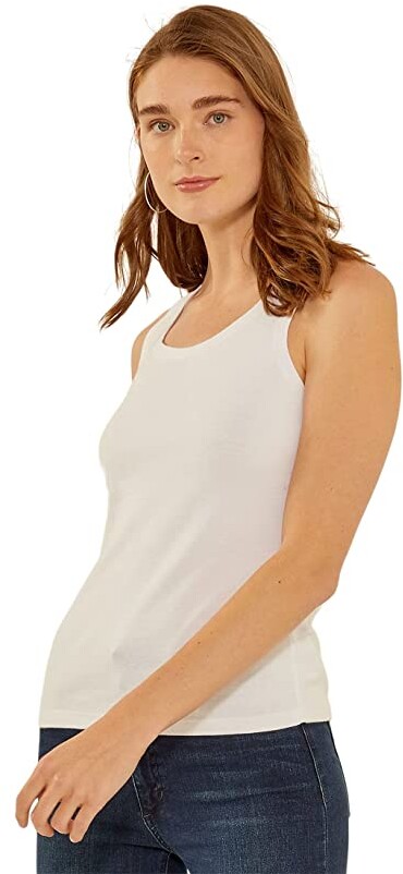 Three Dots Heritage Rib Rocker Tank - ShopStyle