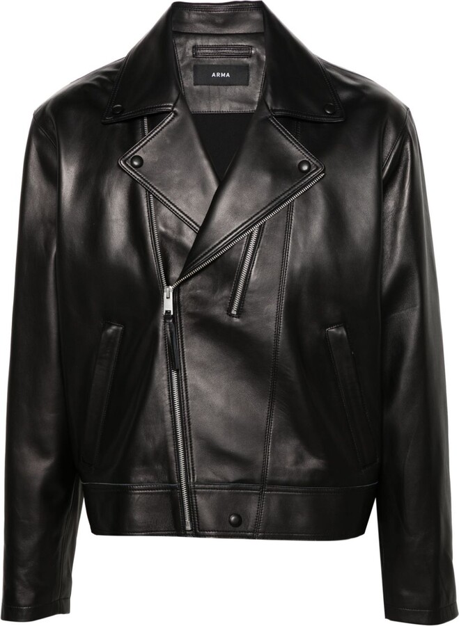 Arma Marius leather jacket - ShopStyle