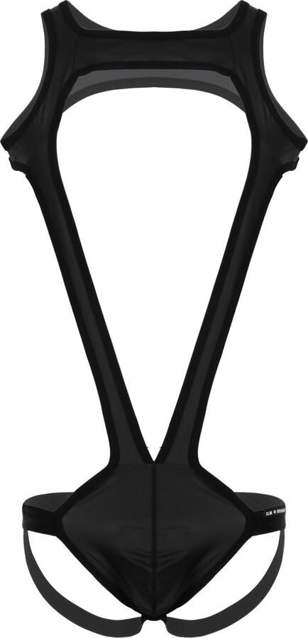 YiZYiF Mens One Piece Holographic Bulge Pouch Wrestling Singlet Jock ...