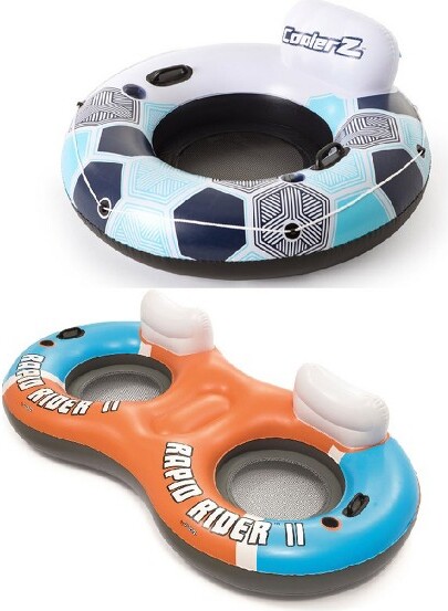 Bestway CoolerZ Rapid Rider 53 Inch Inflatable Pool River Raft Tube ...