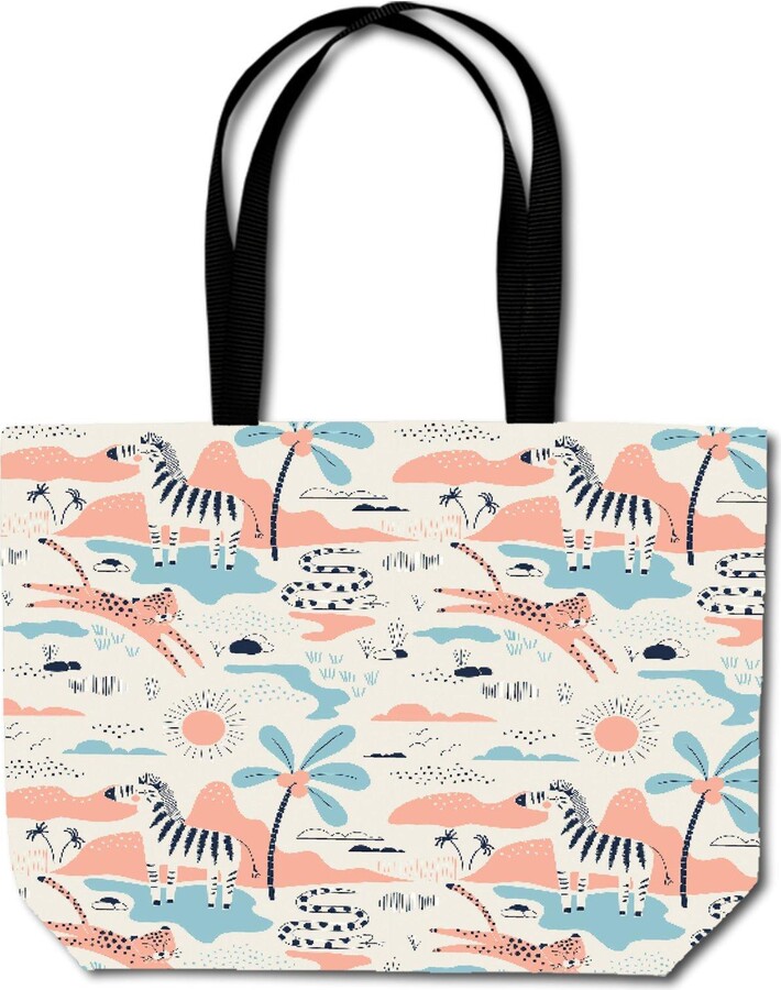 Warren Reed - Designer Wild Savannah Park Beach Shopper Tote Bag ...