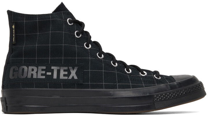 Converse Black Gore-Tex Check Chuck 70 Hi Sneakers - ShopStyle