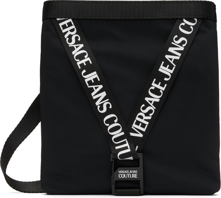 Versace Jeans Couture Black Bonded Pouch - ShopStyle Messenger Bags