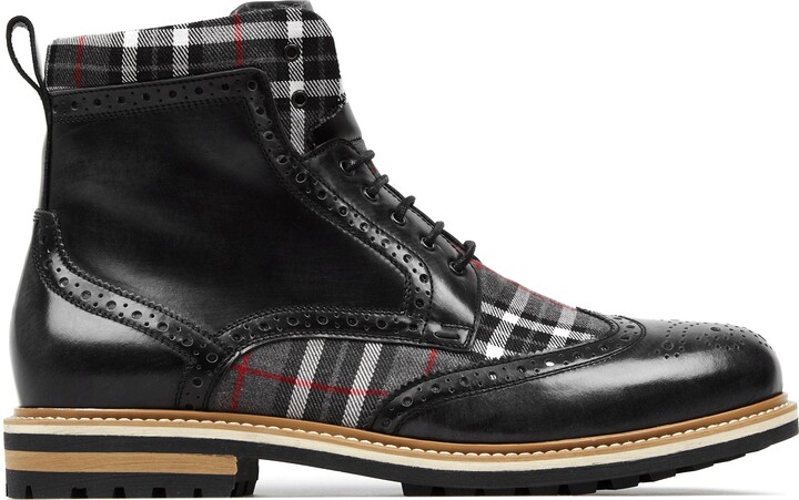 Embassy London Usa Black / Grey / Red Wanderer - Black & Tartan - Men's ...
