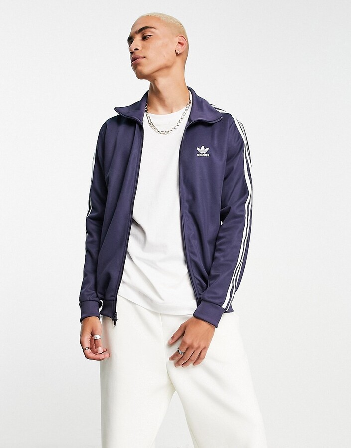 adidas Beckenbauer track top in shadow navy - ShopStyle Jackets