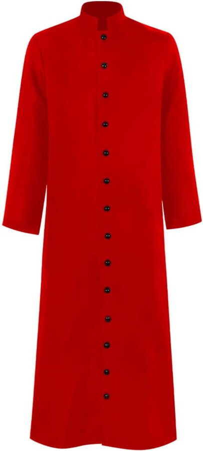 MYAYD Men's Cassock Robe Church Robe Choir Minister Clergy Pulpit ...