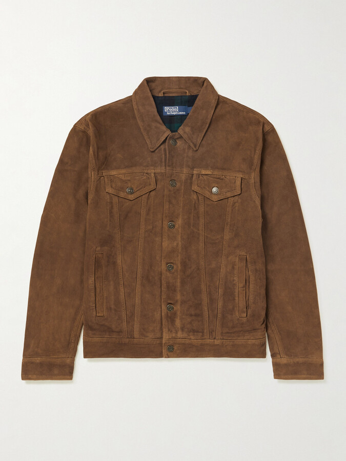 Polo Ralph Lauren Suede Trucker Jacket - ShopStyle