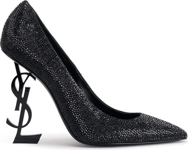 Saint Laurent Opyum Crystal Pumps - ShopStyle