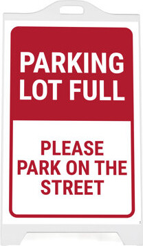MT Displays Sidewalk Parking Lot Full Sign - ShopStyle Foundations