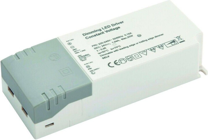 Loops 24V DC 25W Dimmable LED Driver / Transformer Low Voltage Light ...