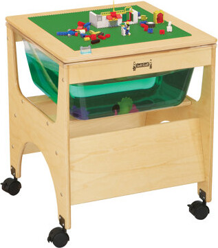 Jonti-Craft 23" x 24.5" Manufactured Wood Square Birch Sand and Water ...