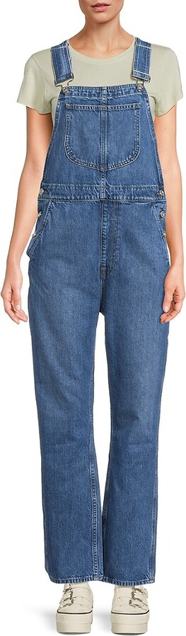 Frame Classic Dark Wash Denim Overalls - ShopStyle