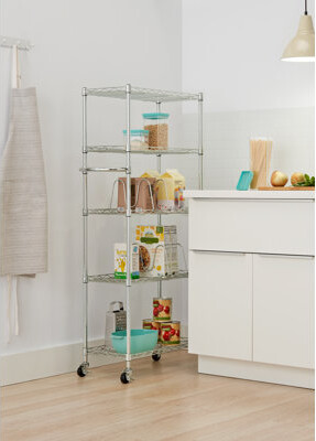 Trinity BASICS EcoStorage 5-Tier NSF Pantry Organizer w/ Dividers ...