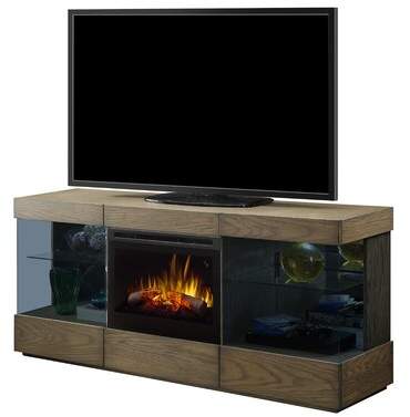 Dimplex Axel Solid Wood TV Stand for TVs up to 78 inches with Electric ...