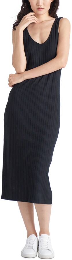 Black Tape Women's Ribbed Tank Midi Dress - ShopStyle