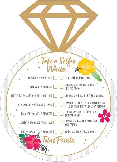 Big Dot of Happiness Last Luau - Selfie Scavenger Hunt - Tropical ...