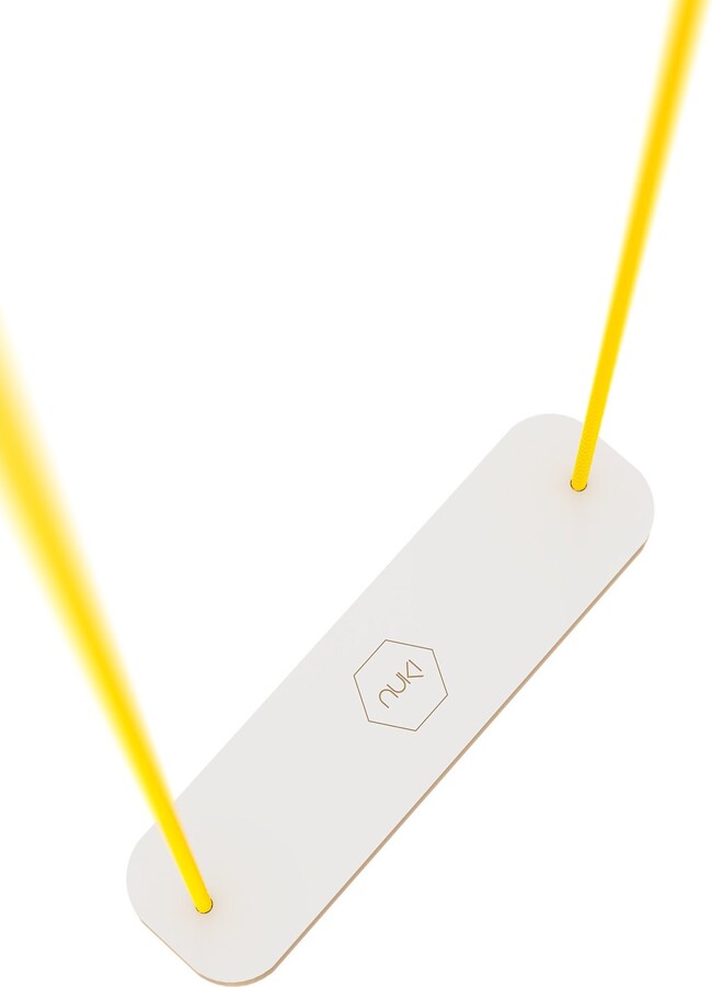 Etsy Nuki Rectangle Swing White With Yellow Rope. For Kids. Schaukel ...