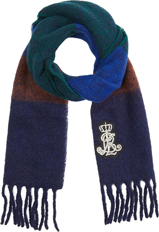 Lauren Ralph Lauren Lofty Scarf with Crystal Patch - ShopStyle Scarves ...
