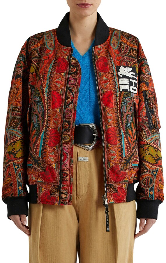 Etro Ibanez Reversible Paisley Print Bomber Jacket - ShopStyle