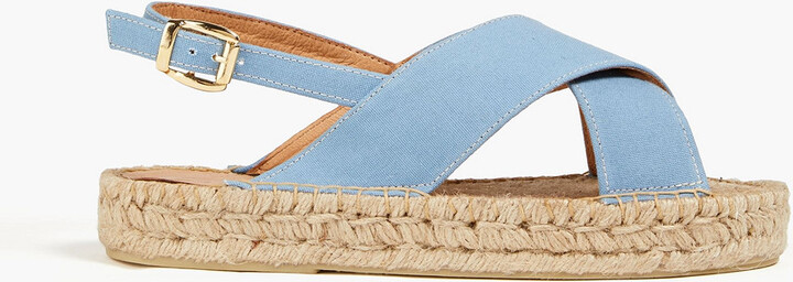 Last Studio Sada canvas slingback espadrilles - ShopStyle Sandals