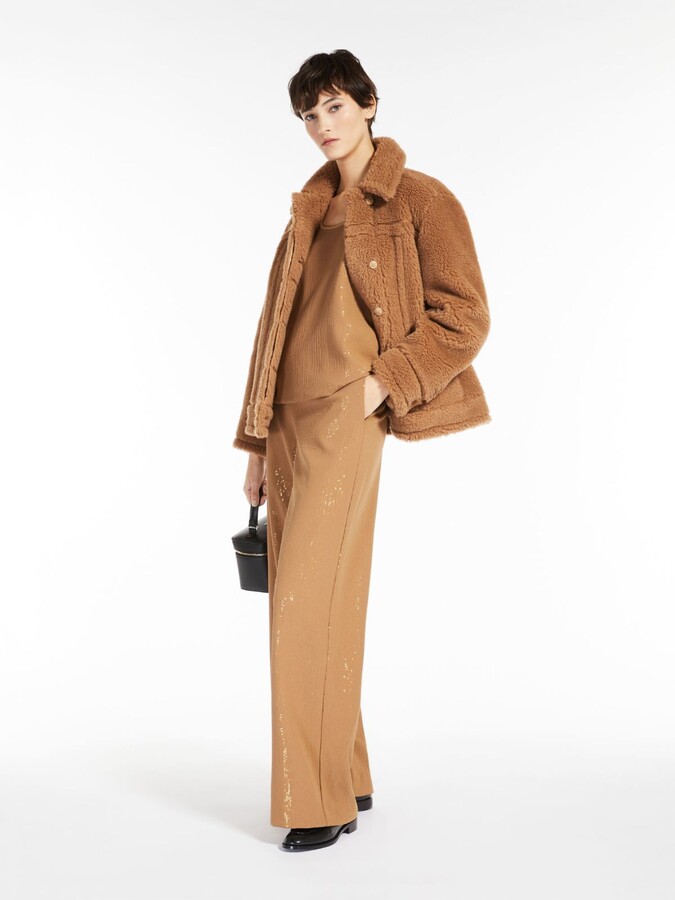 Max Mara Short jacket in Teddy fabric - ShopStyle