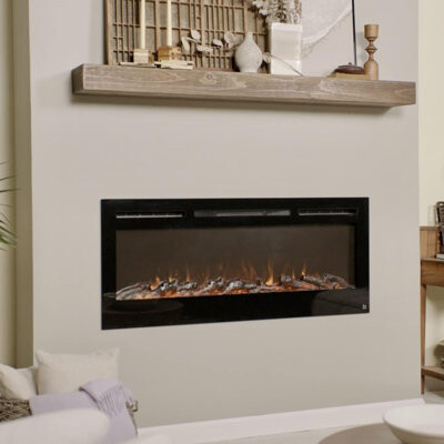 INKEDZ Smart Electric Fireplace-The Sideline 50" Wide-in Wall Recessed ...
