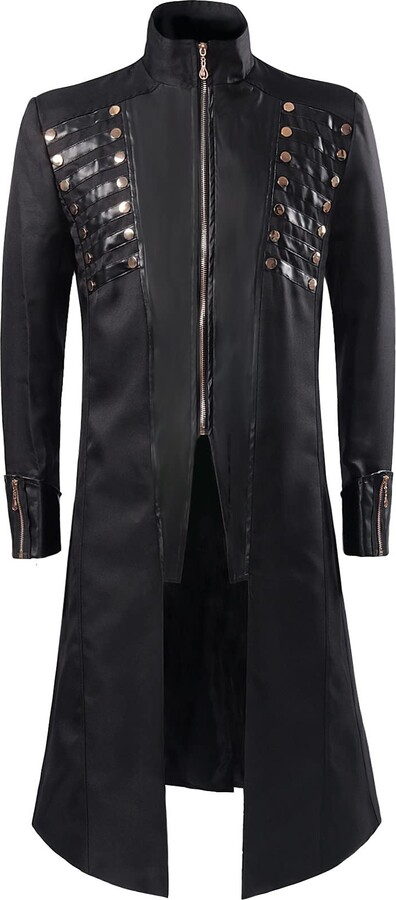 kosopse And Men's Winter Jacket Men's Fashion Retro Dress Medieval Punk ...