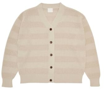FUB Woman - Ecru Womens Structure Cardigan - ShopStyle