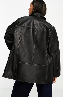 ASOS Women's Leather & Faux Leather Jackets | ShopStyle