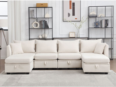 Latitude Run Modular Sectional Sofa, Convertible Sofa Couch with ...