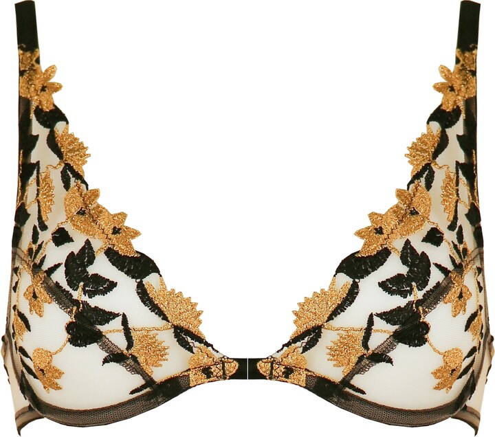 Studio Pia - Soraya Plunge Bra In Jet - ShopStyle