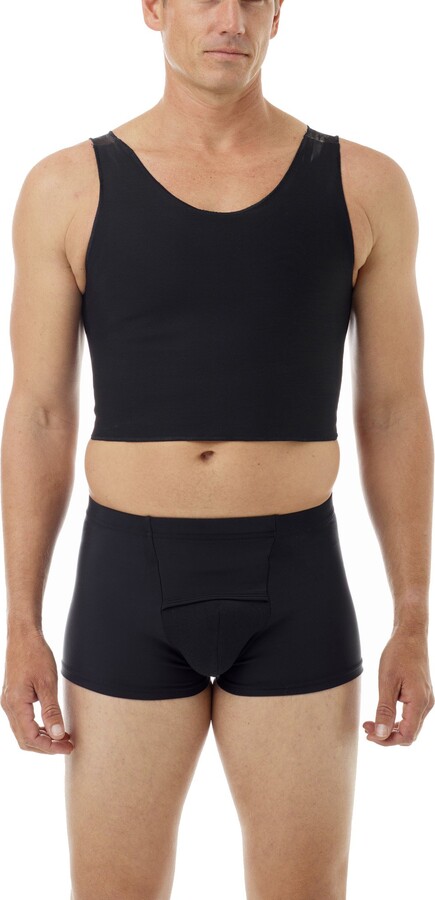Underworks Cotton Lined Power Chest Binder Top Black Small - ShopStyle